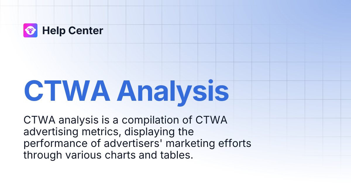 CTWA Analysis | Help Center